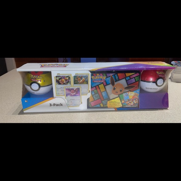 Pokemon | Games | Pokemon Treasure Chest 2 Poke Ball Tins Booster Eevee ...